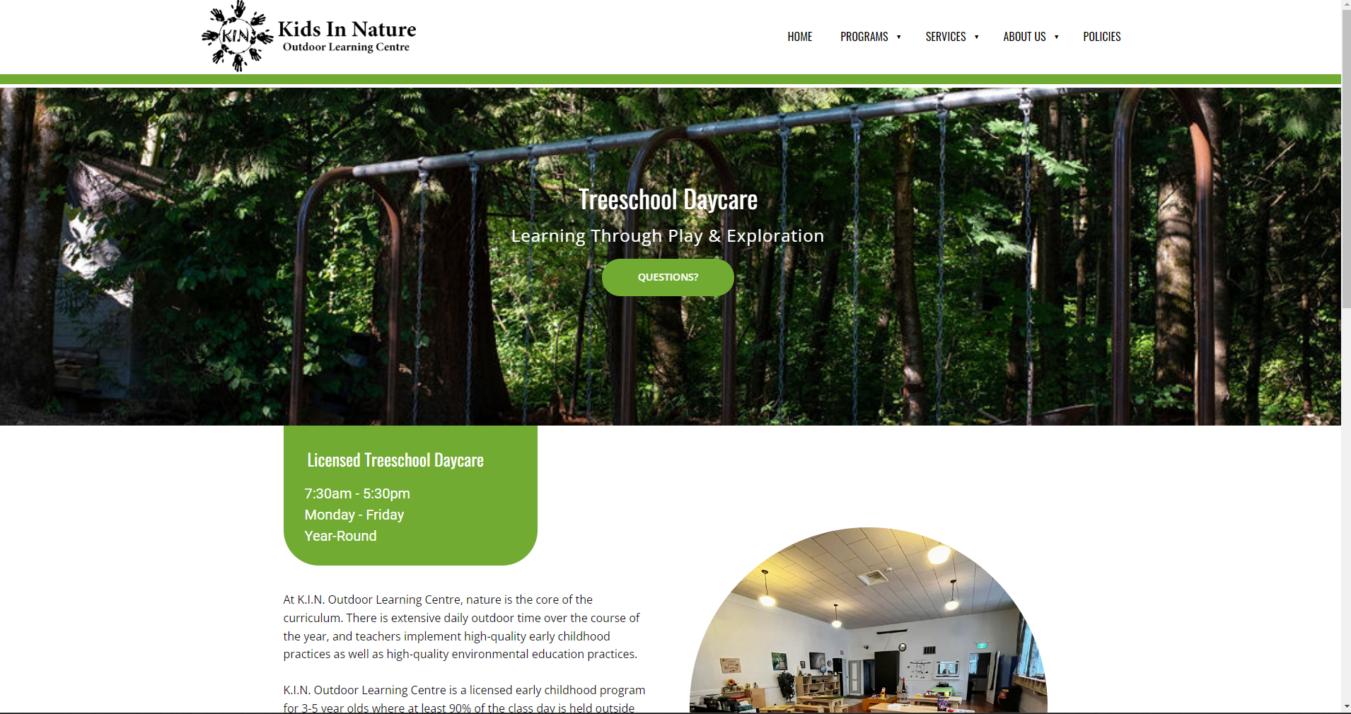 Treeschool Program | Kids In Nature | Licensed Preschool & Daycare Home Learning & FLEx-Force